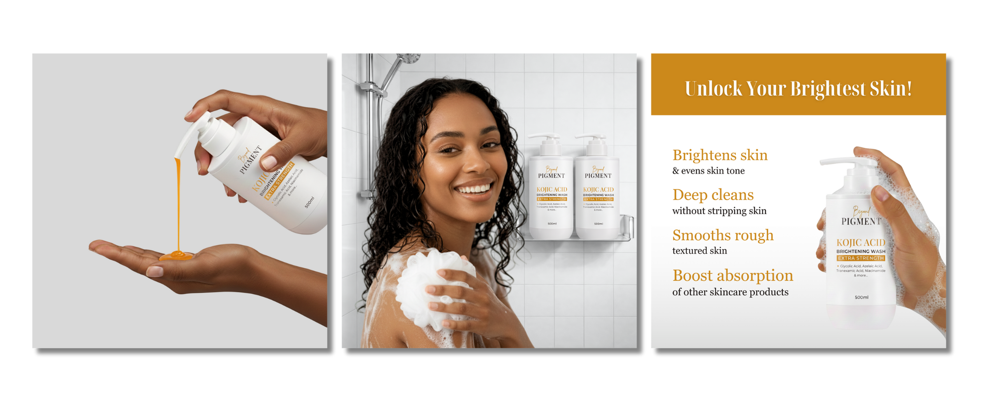 Kojic Acid Brightening Wash – Extra Strength / Wholesale – Beyond Pigment